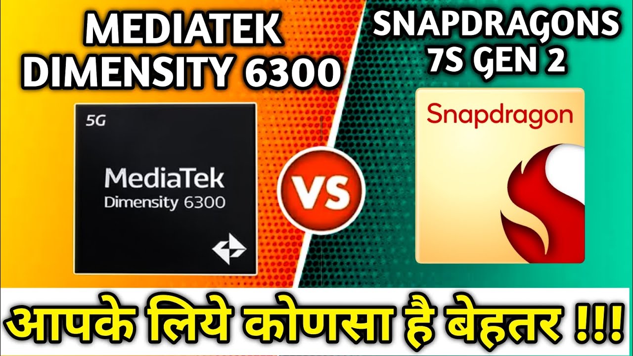 Mediatek Dimensity 6300 vs Snapdragons 7s Gen 2 comparison video 😜 ...