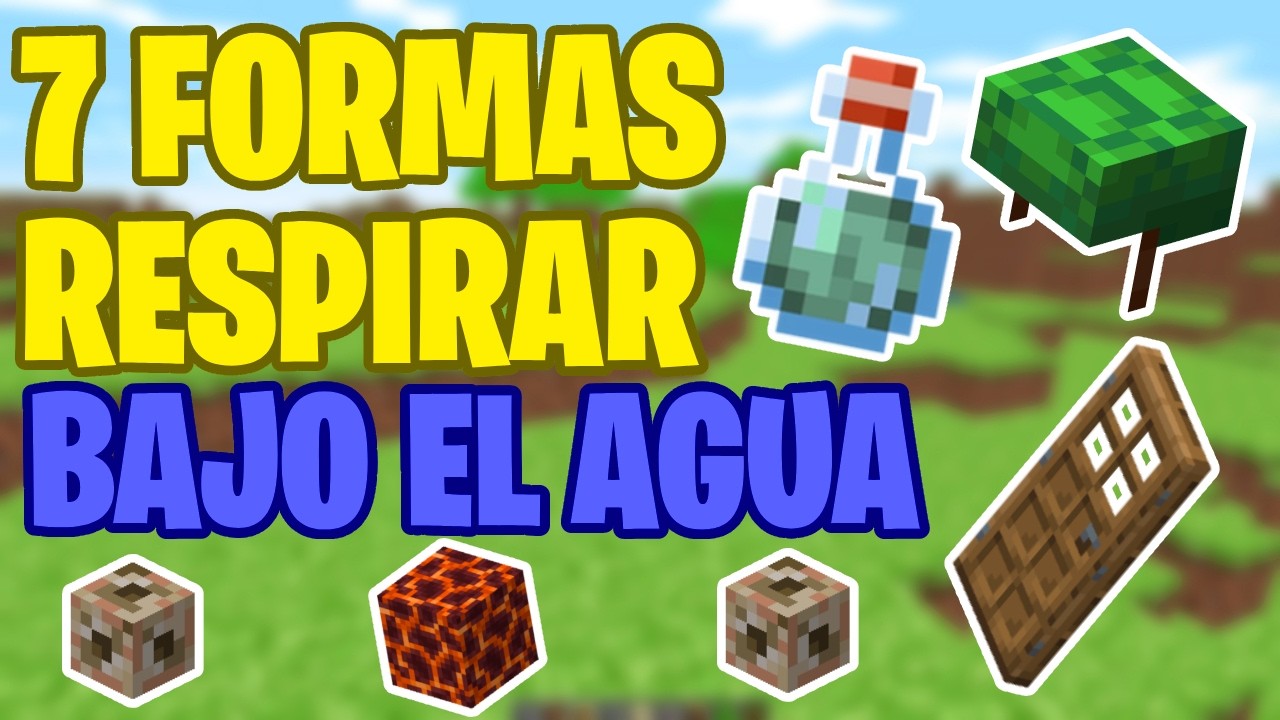 TODAS LAS MANERAS⭐ DE RESPIRAR BAJO EL AGUA💧 EN MINECRAFT🍓 | COMO ...