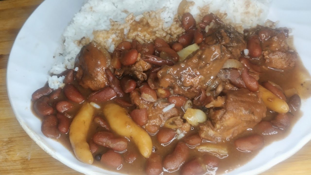 how-to-cook-stew-peas-jamaican-chicken-stew-peas-youtube
