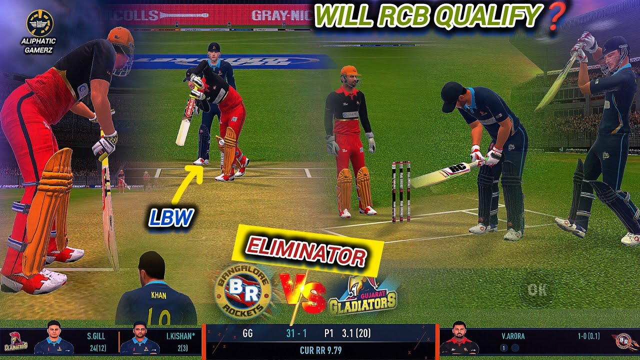 Eliminator - Will RCB Rise Above? RCB Takes on GT in RC24! IPL Gameplay ...