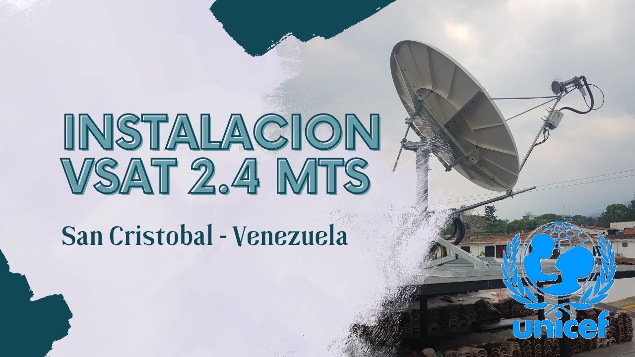 Instalación sistema VSAT de 2.4 mts - YouTube