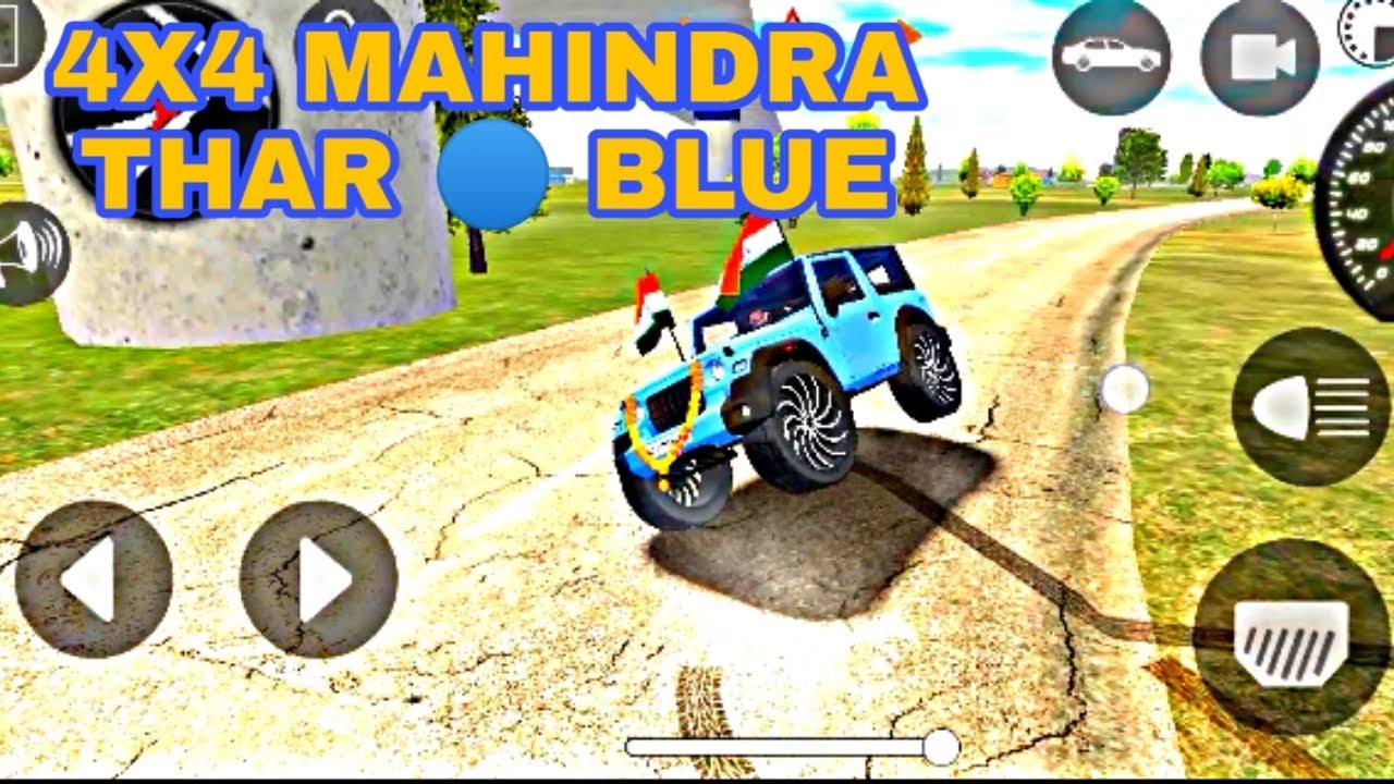 🚗 THAR MODIFIED SKY BLUE 🔵 COLOUR 4×4 HIGH SPEED 🚅 #thar #viral - YouTube