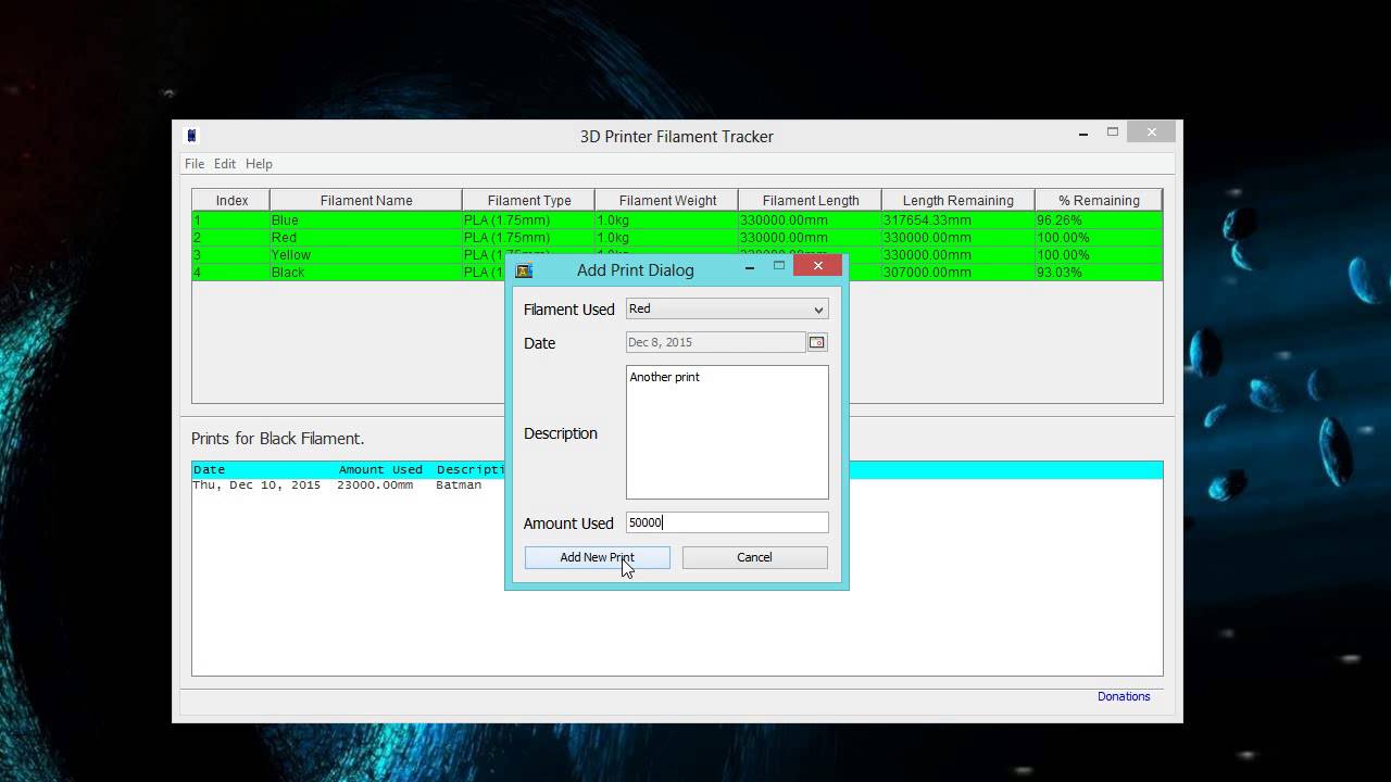 3D Printer Filament Tracker - YouTube