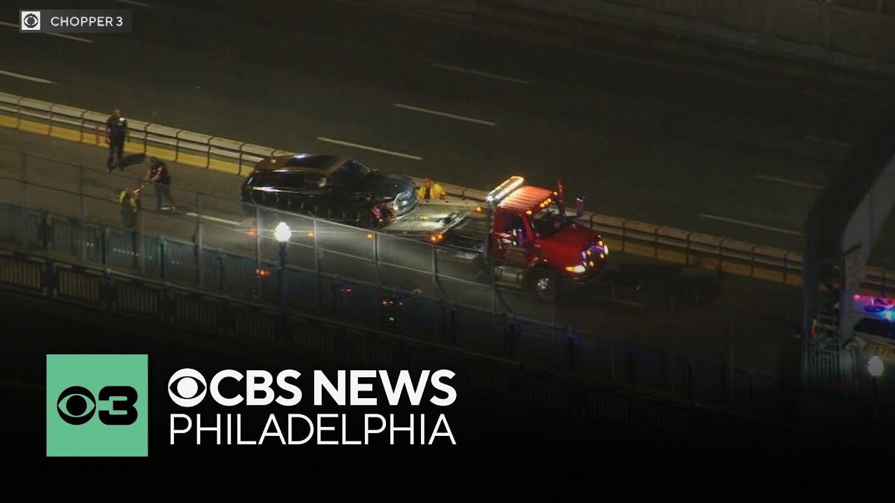 Police chase crossing over the Ben Franklin Bridge ends with three ...