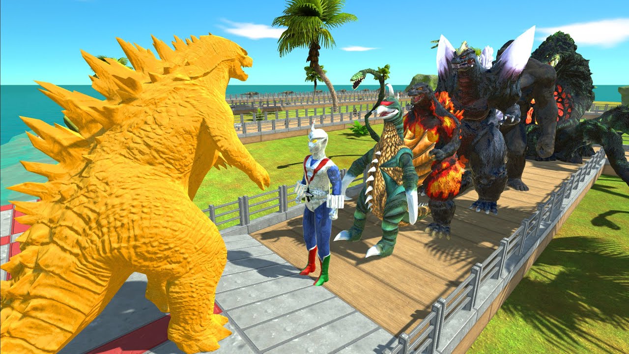 Orange Godzilla 2014 Oasis Death Run - Animal Revolt Battle Simulator ...