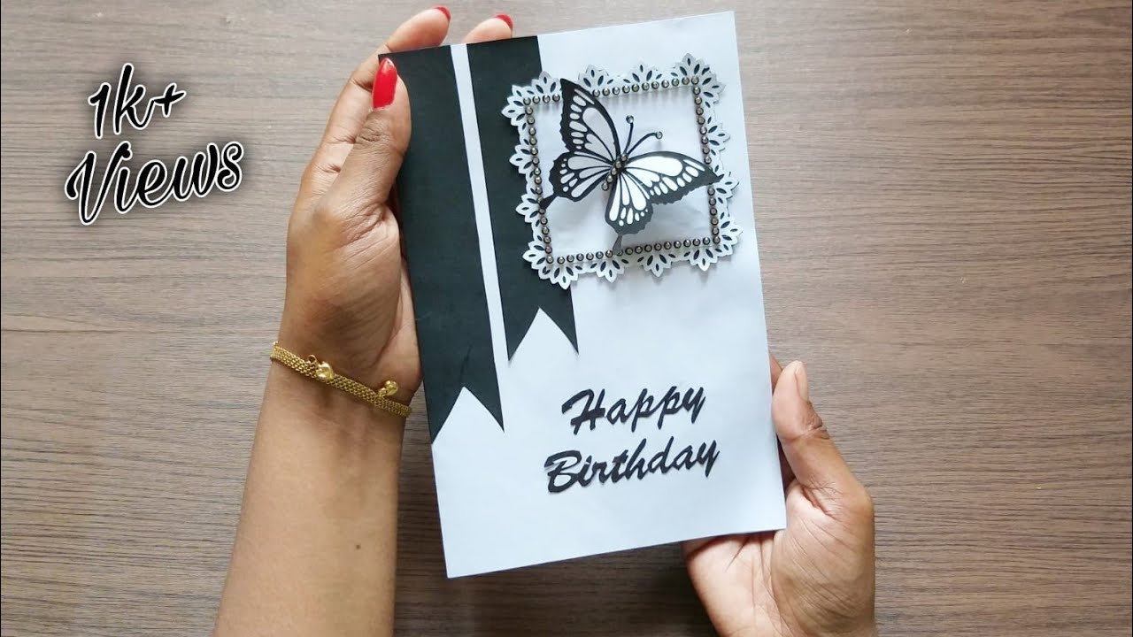 Simple and Beautiful Hand made birthday card | DIY | Easy and simple ...