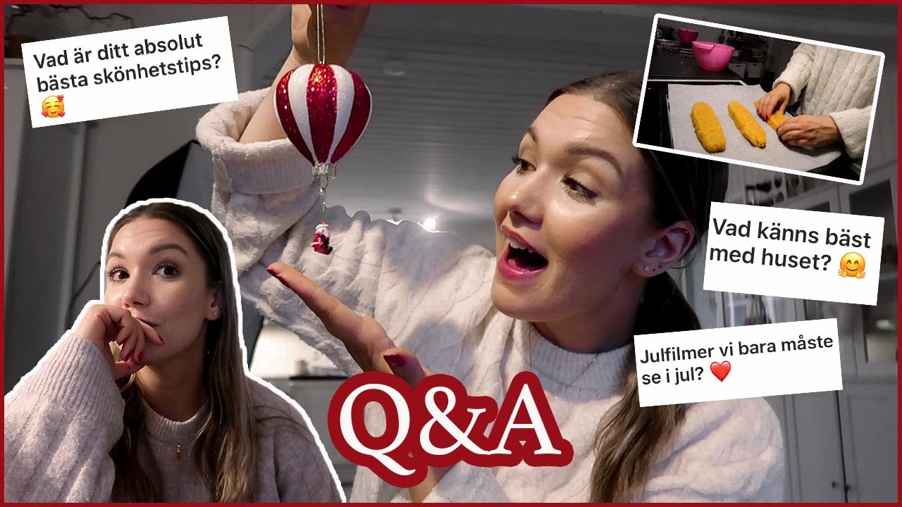 Q&A VLOGG! ÅRETS FÖRSTA JULBAK OCH MINI HAUL! 🎄 VLOGG 96 - AMANDA MARIN ...