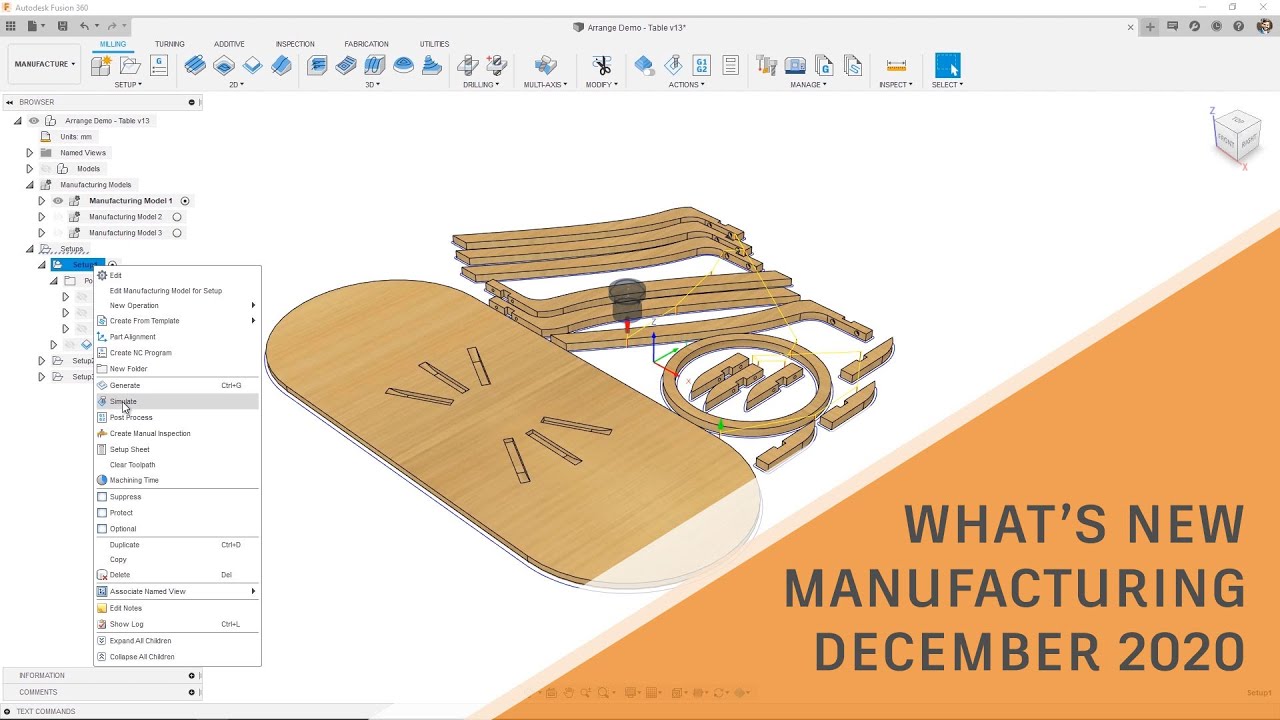 What's New in Fusion 360 Manufacturing – December 2020 - YouTube
