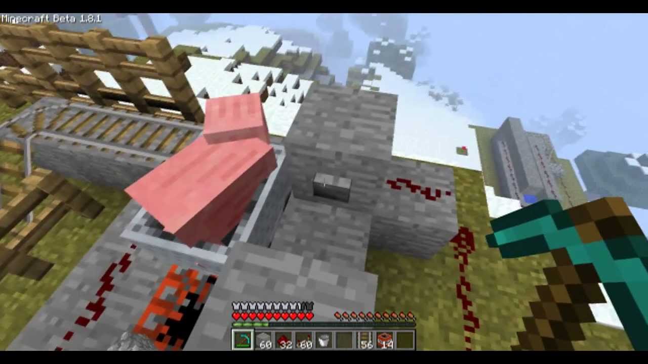 Minecraft Human Cannon/Basic Cannon Tutorial - YouTube