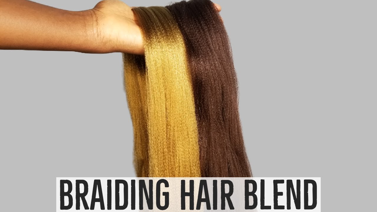 BLENDING COLOUR 27 AND 33 | DIY CUSTOM COLOUR BRAIDING HAIR BLEND - YouTube