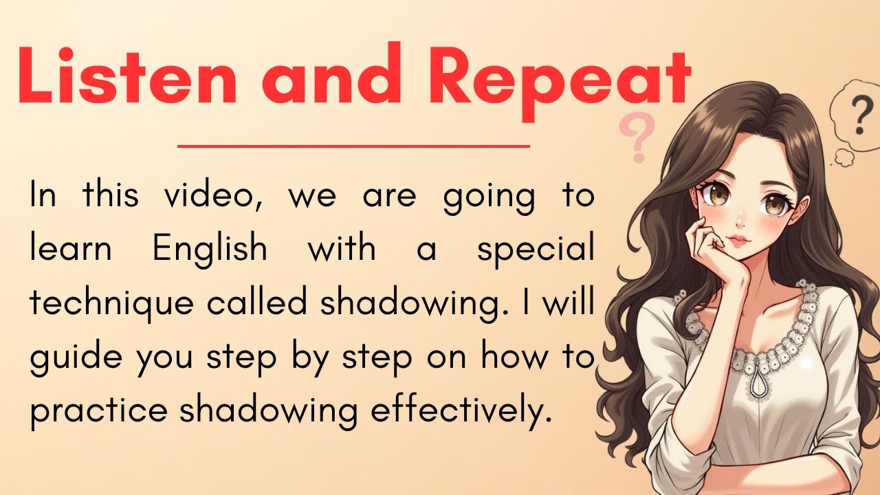 Practice Speaking & Reading Out Loud With This English Shadowing Exercise - YouTube