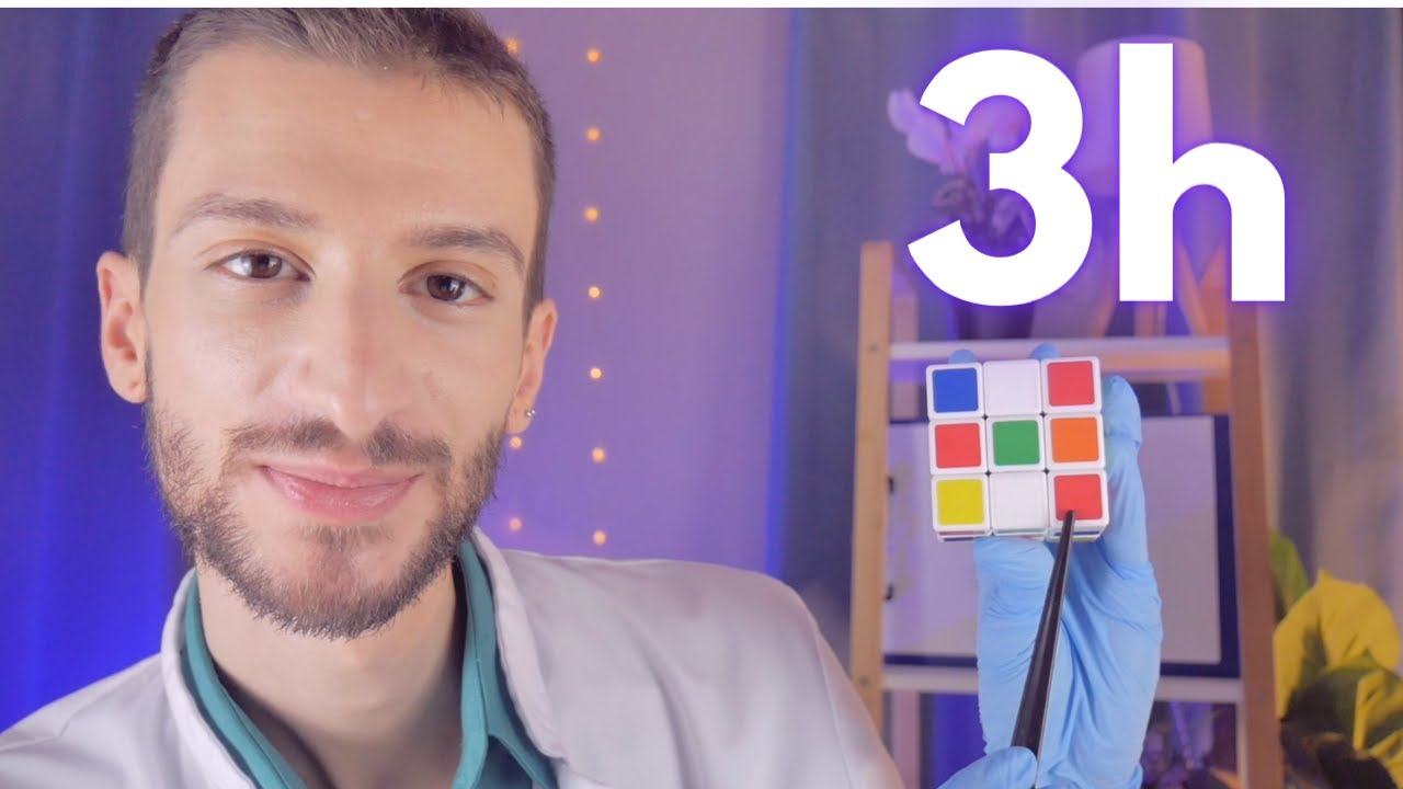 ASMR 3 Hour Full Medical - Doctor Check-up, Ear Exam, Eye Exam, Color ...