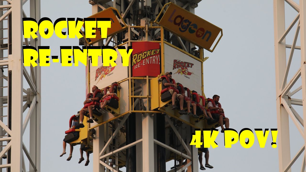 Lagoon Amusement Park Rocket Re-Entry 4K POV - YouTube