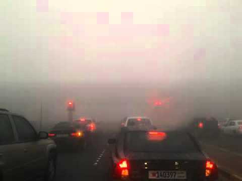 Fog in bahrain - YouTube