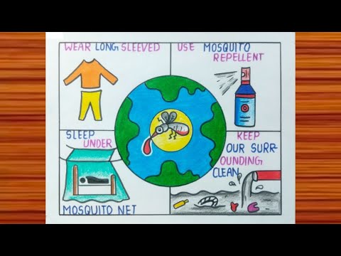 World Malaria Day Poster Drawing / Malaria Day Drawing / Malaria Day ...