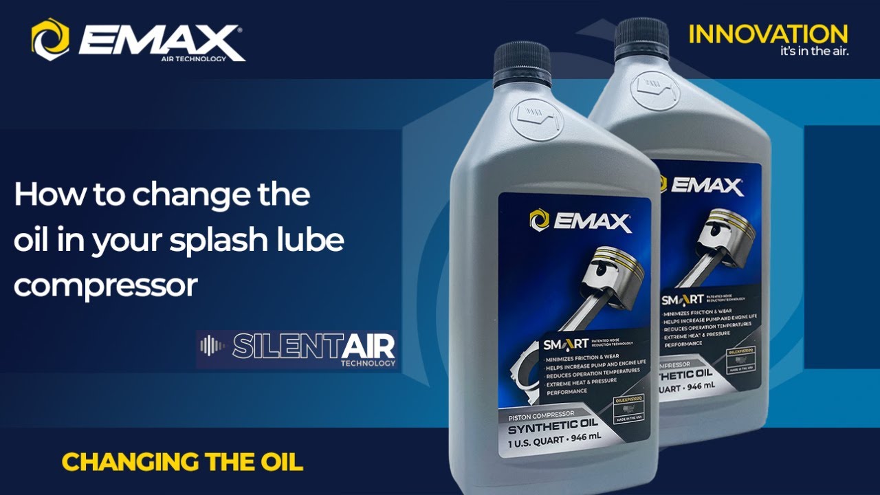 Changing Oil in your EMAX compressor (Splash Lube) - YouTube