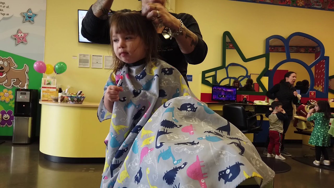 Little Monster's 1st Haircut - YouTube