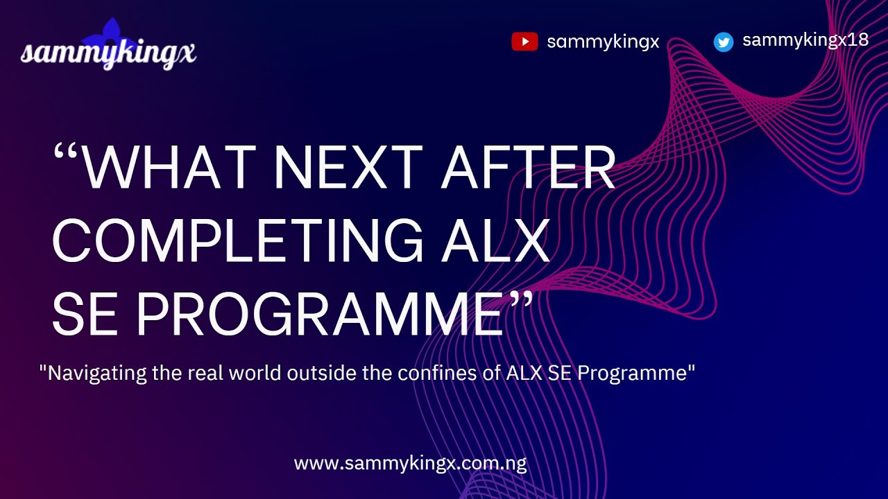 After ALX SE Program, WHAT Next? | What I did ... - YouTube
