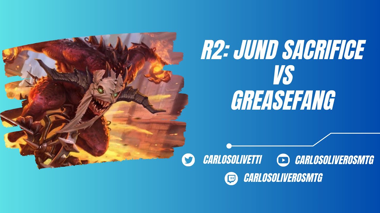 Round 2 - Jund Sacrifice vs Greasefang - YouTube
