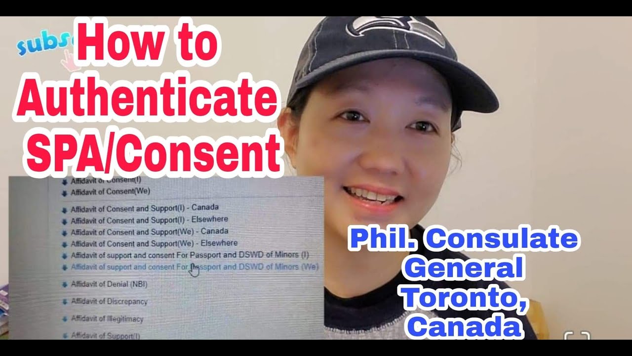 HOW TO AUTHENTICATE SPA/CONSENT//PHIL. CONSULATE GENERAL TORONTO CANADA ...