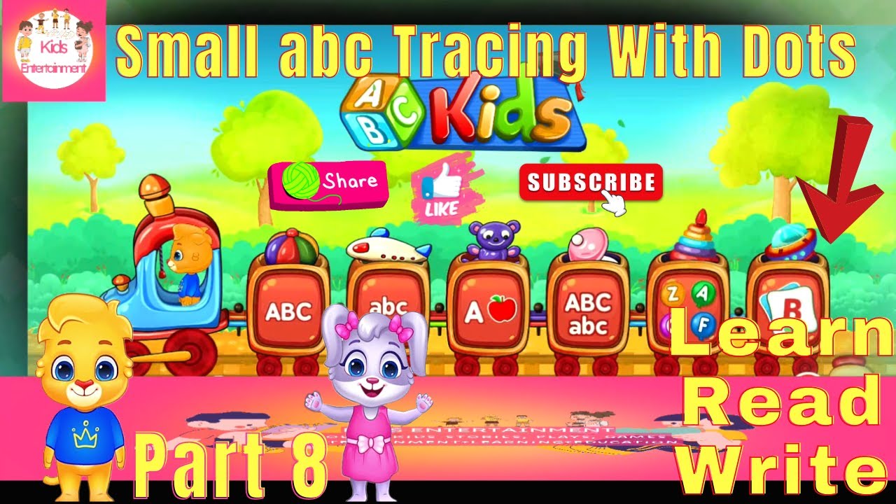 How to write Small Alphabet letters | Small letters abc tracing with ...