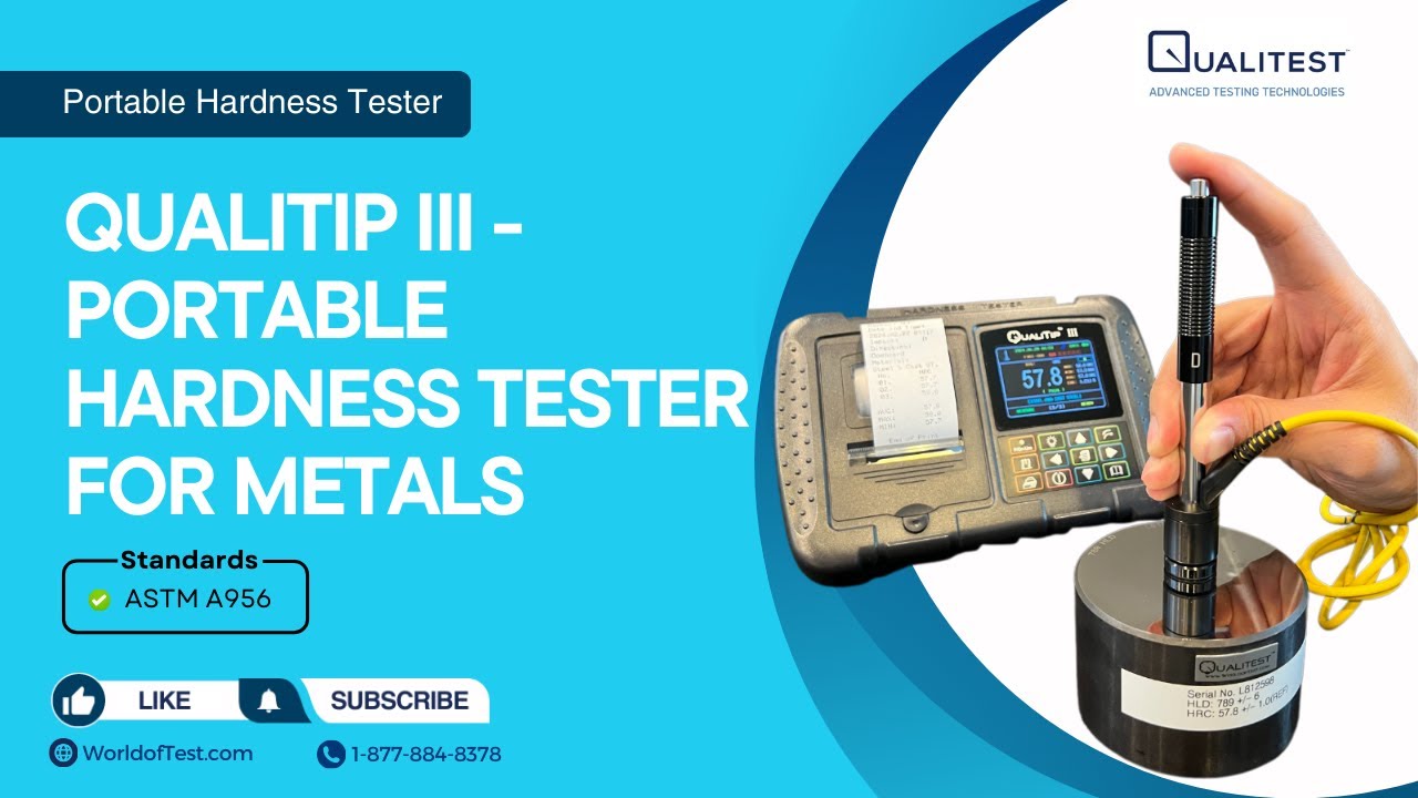 QualiTip III - Portable Hardness Tester for Metals | Qualitest - YouTube