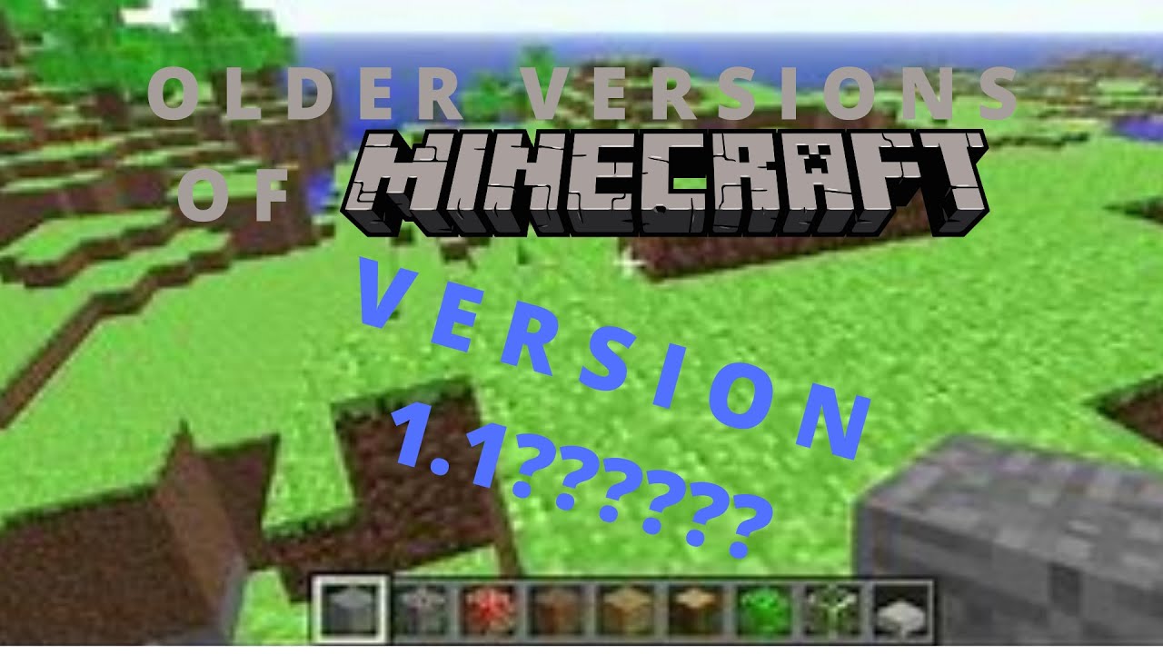 Going Through Old Versions Of Minecraft!! - YouTube
