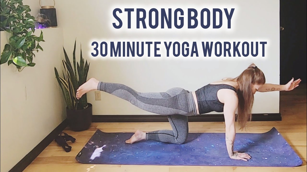 At-Home Yoga Workout | Get Strong and Stretch With Me! - YouTube