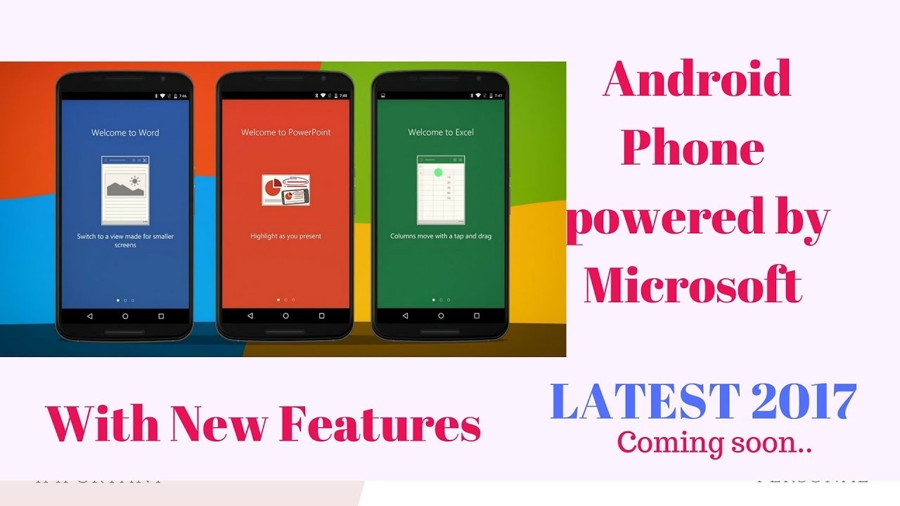 Android Phone powered by Microsoft - YouTube