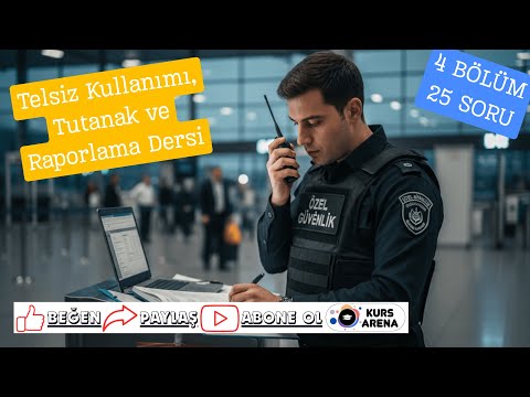 Telsiz Kullanımı, Tutanak ve Raporlama Dersi #silahlıözelgüvenlik #özelgüvenlik #özelgüvenlikeğitimi