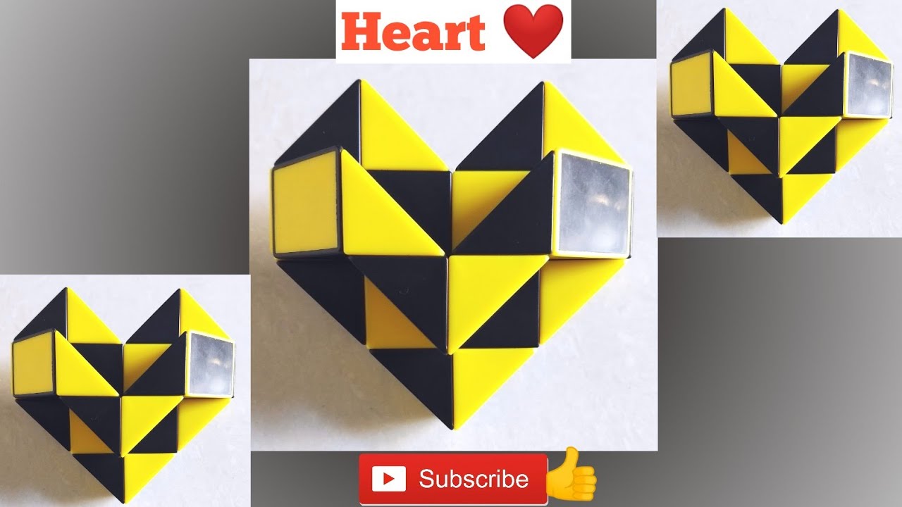 Smiggle snake puzzle or Rubik's twist 24 pieces or Snake Cube - Heart ...