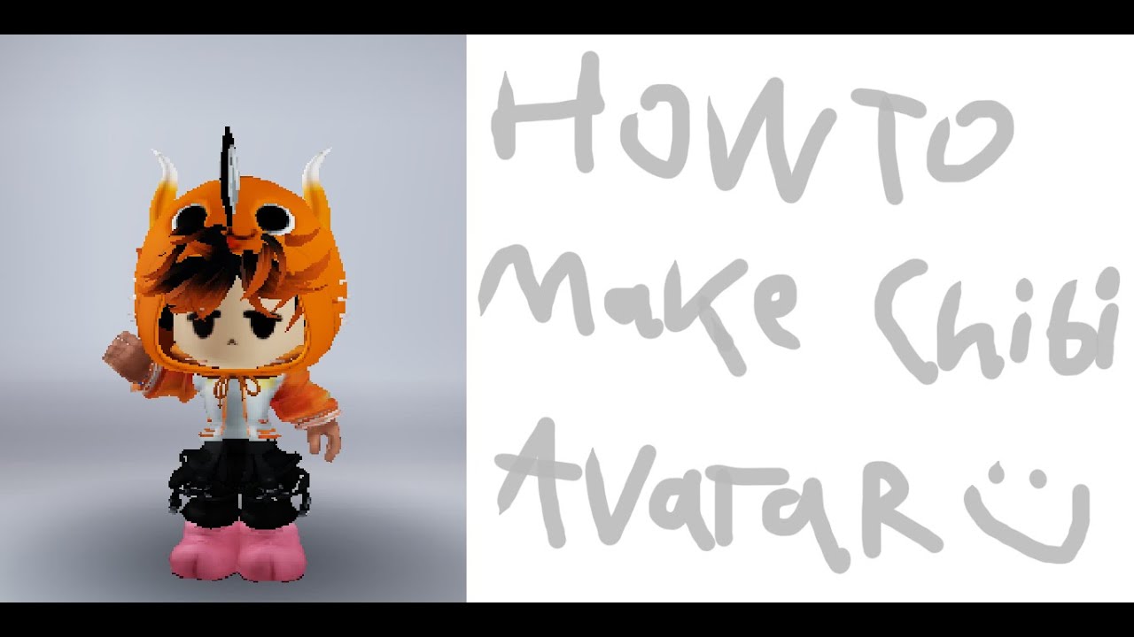 How to make chibi avatars in roblox! - YouTube