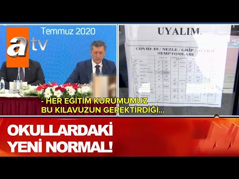 Okullarda hangi önlemler alınacak? - Atv Haber 27 Temmuz 2020