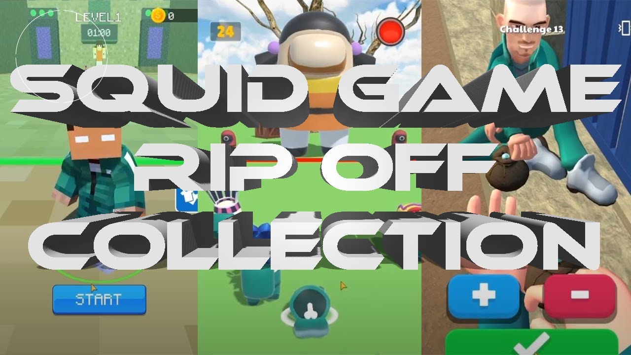 Squid Game Rip-Off Collection [10 Mobile Games] - YouTube