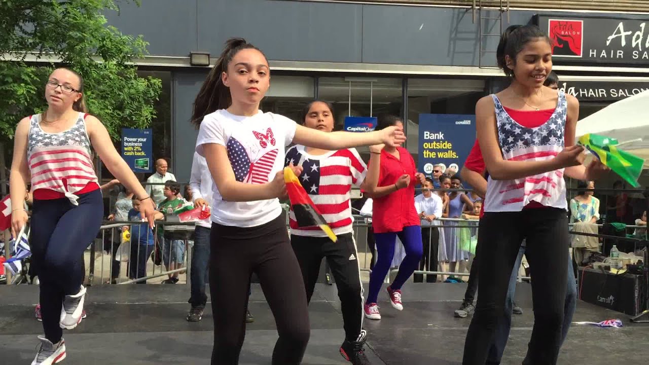 PS/IS 192 Zumba Group performs at the 9th Ave International Food ...