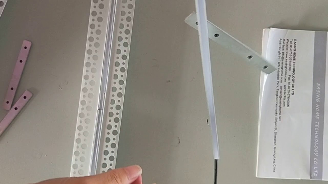super slim 6mm width LED linear light, recessed with dry wall alu ...