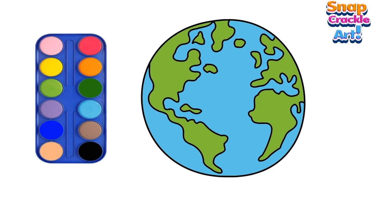 How To Draw Planet Earth Step By Step | Drawing Lesson Made Fun And ...