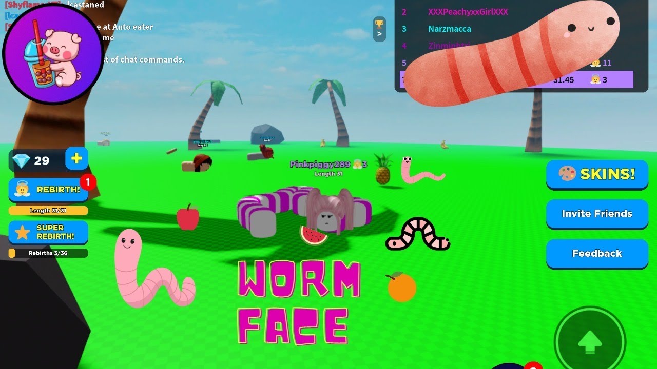 Roblox WORMFACE - #PiggyStyle - YouTube