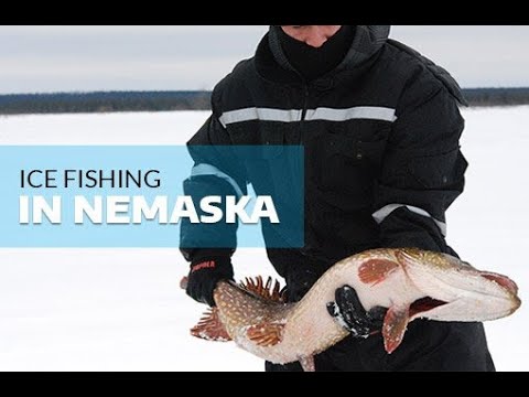 Niskamoon Winter Fishery Program - Ice fishing in Nemaska