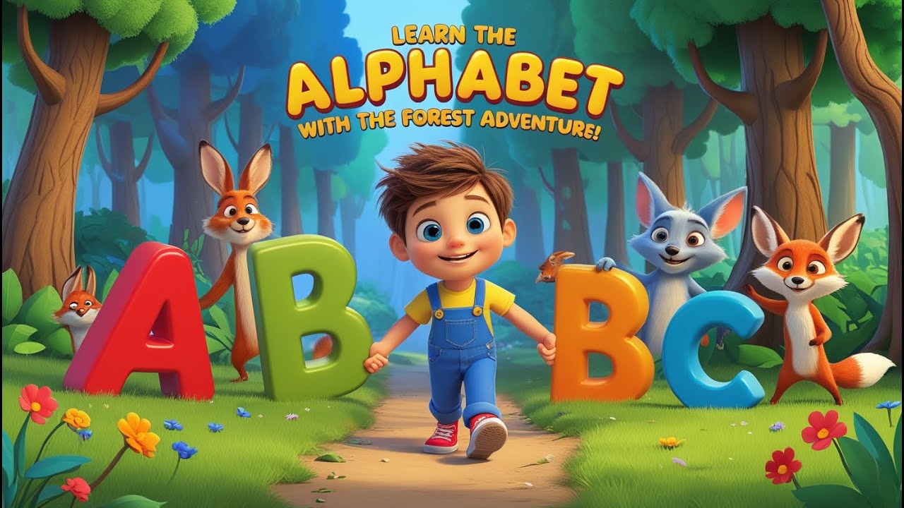 FUN Alphabet Song For KIDS | ABC | Animal and Object Words - YouTube