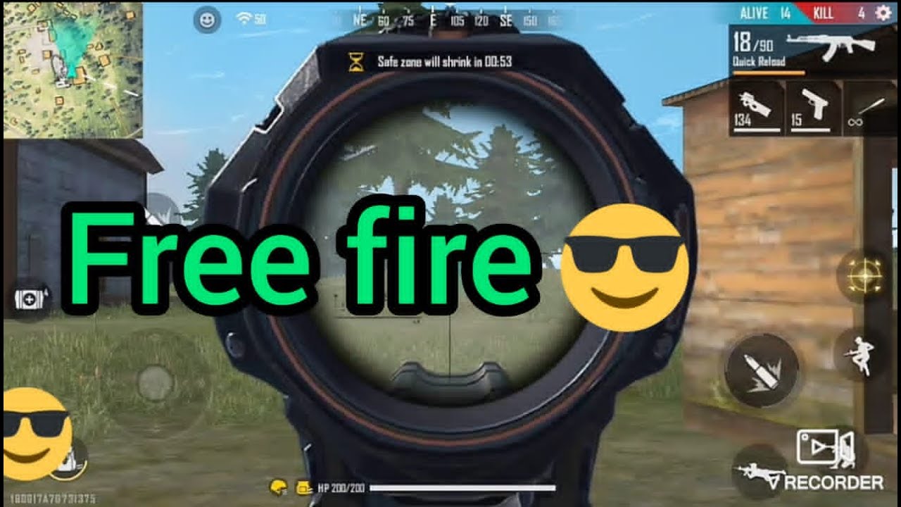 Playing first time free fire | free fire gameplay👍 - YouTube
