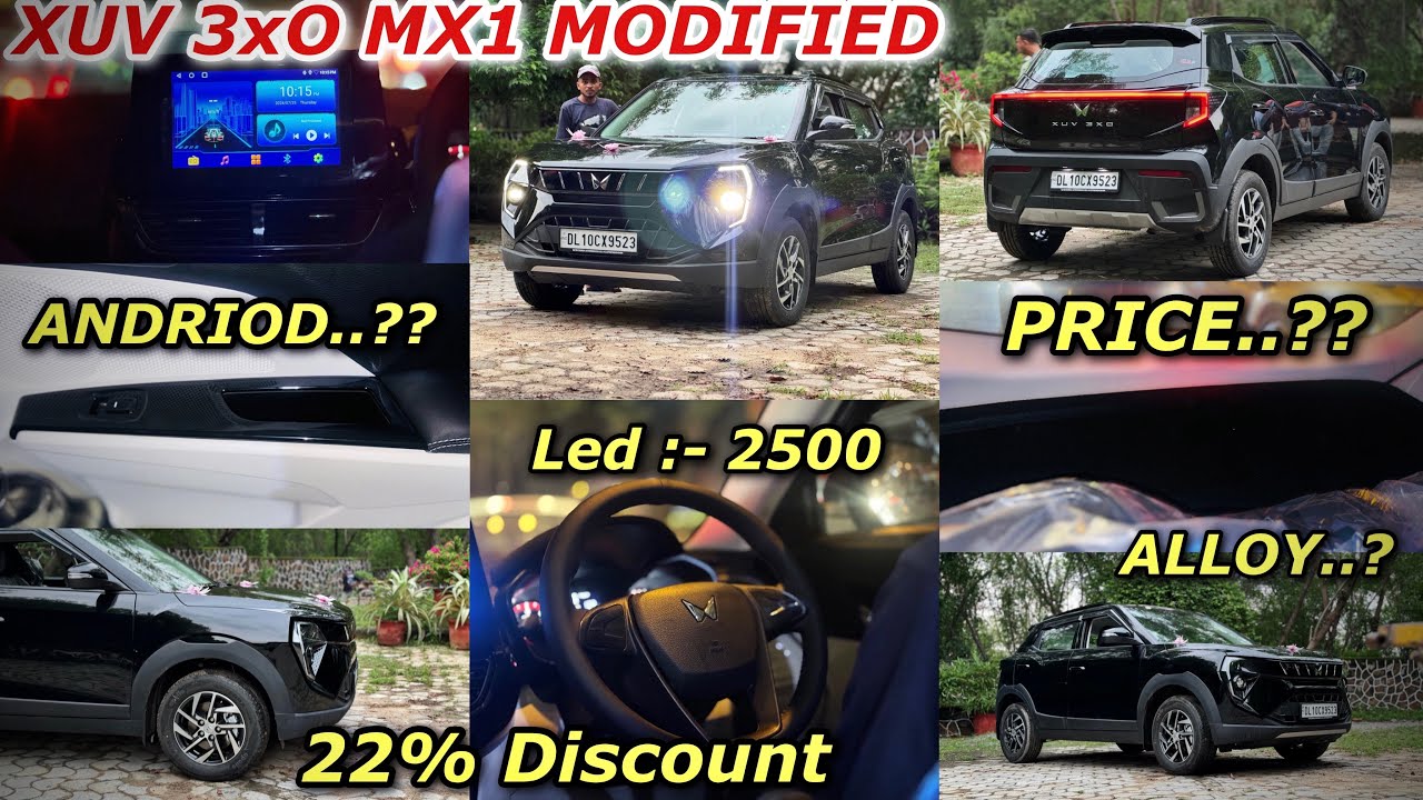 2024 MAHINDRA XUV 3XO MX1 BASE MODEL MODIFIED WITH PRICE | MAHINDRA XUV ...