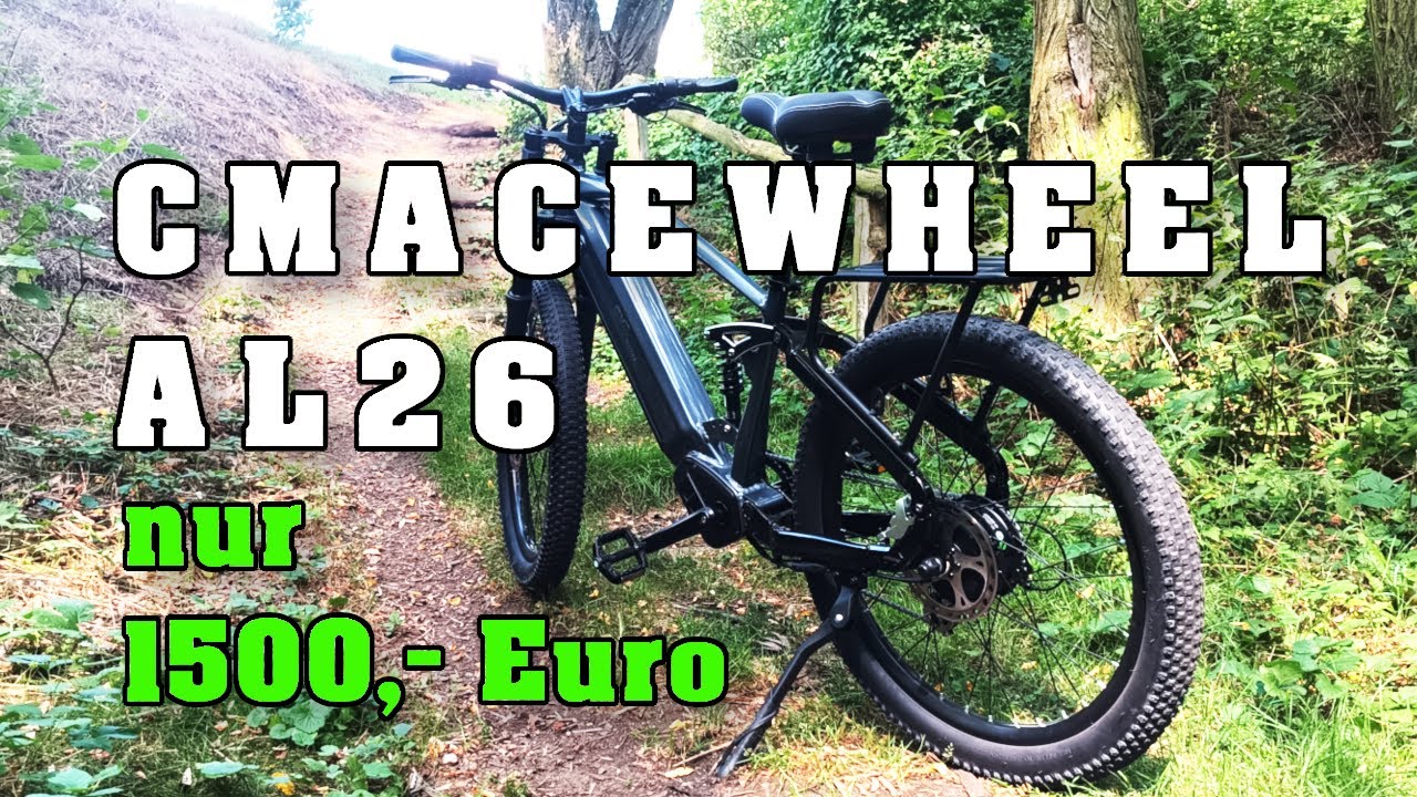 CMACEWHEEL AL26, sehr günstiges Fully E-Mountainbike mit ...