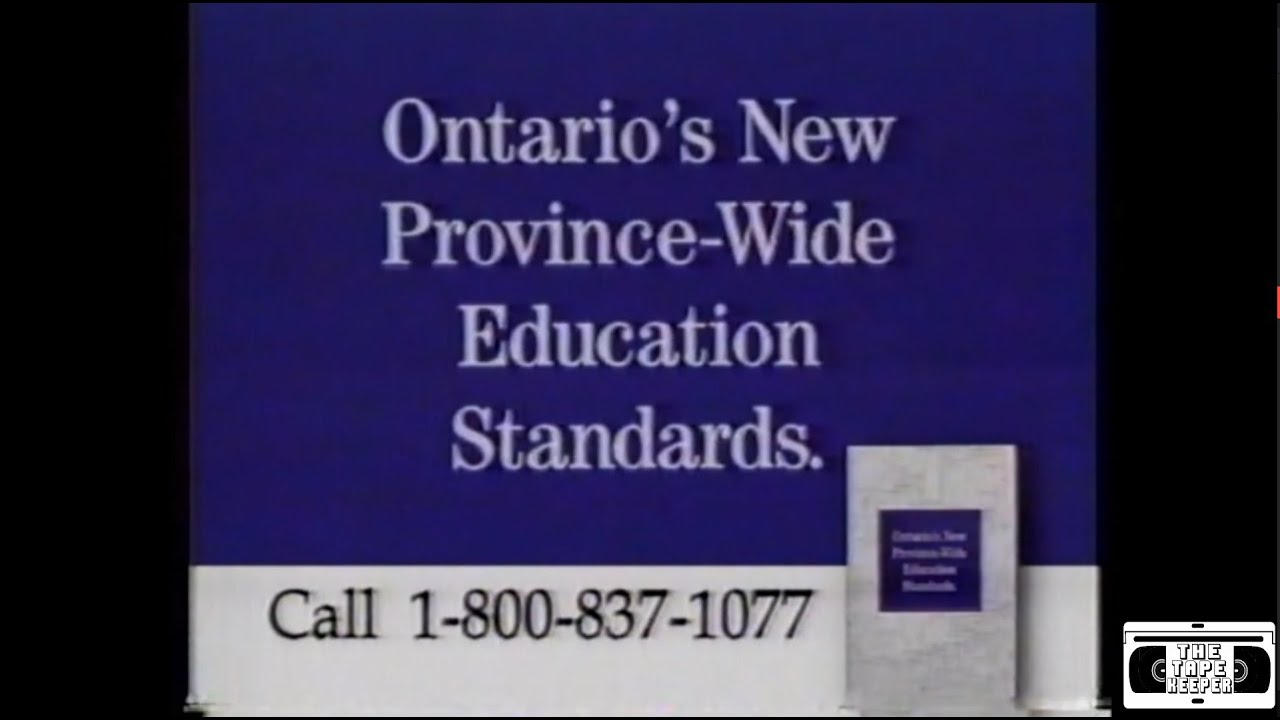 Ontario Education Standards PSA - 1998 - YouTube
