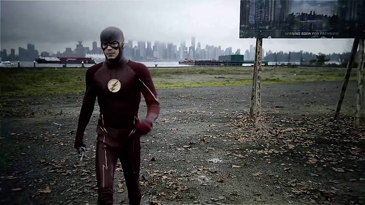The Flash - tachyon device, barry goes 4× faster - YouTube