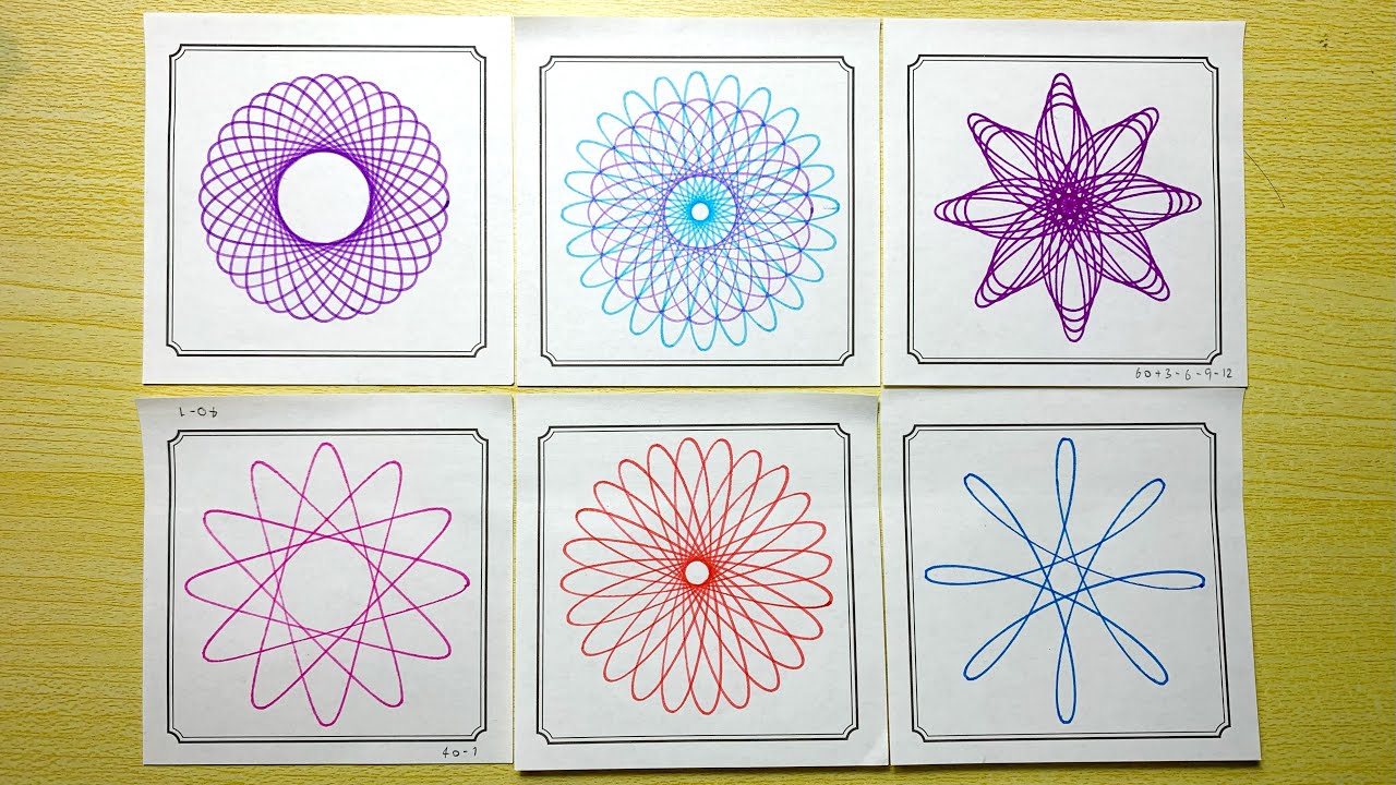 How to draw spirograph | Spirograph Drawing | Spirograph Art | Drawing ...
