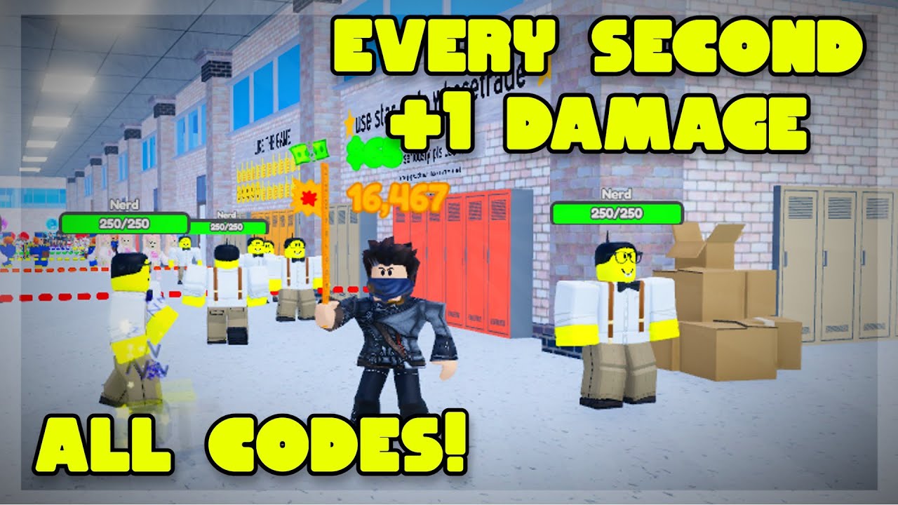 Roblox +1 Damage Every Second ALL CODES 2023 - YouTube