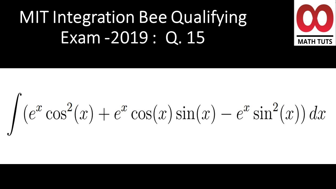 MIT Integration Bee 2019 : Q15 - YouTube