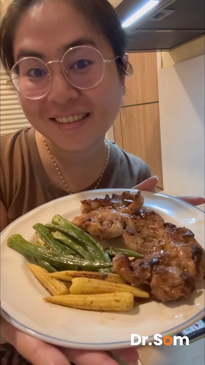 สเต็กสันคอหมู 🐷🍽️ กินแบบฝรั่งบ้างนะวันนี้ pork shoulder steak, homemade by Dr.Som - YouTube