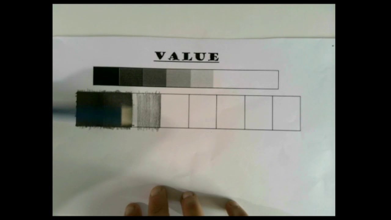 How to Shade a Value Scale - YouTube